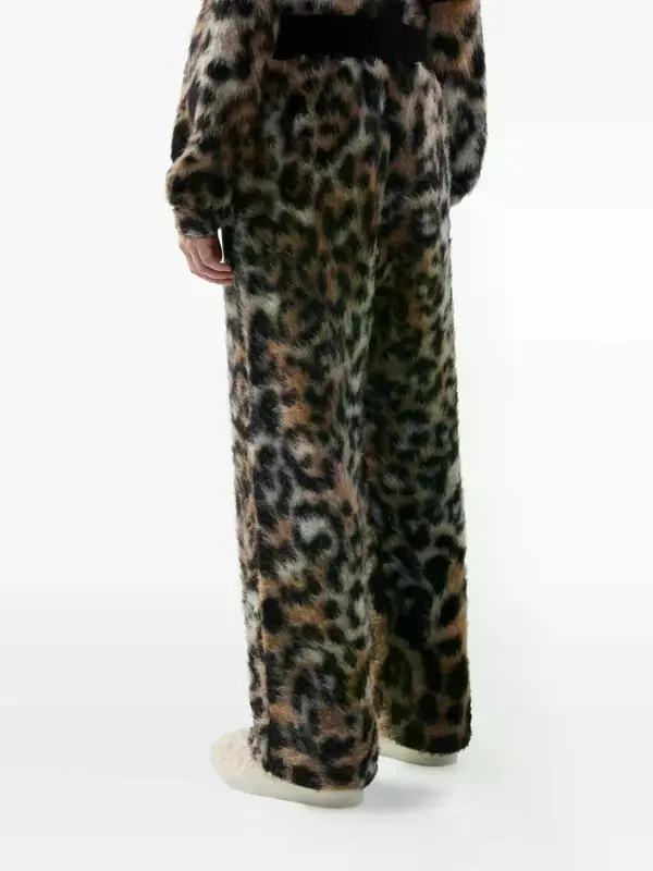 Gcds Leopard Print Drawstring Trousers