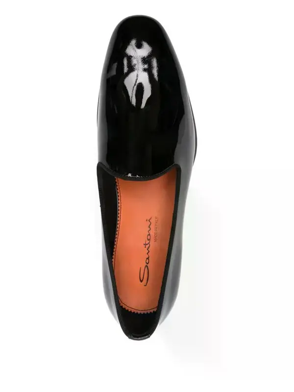 Santoni Patent Leather Loafers