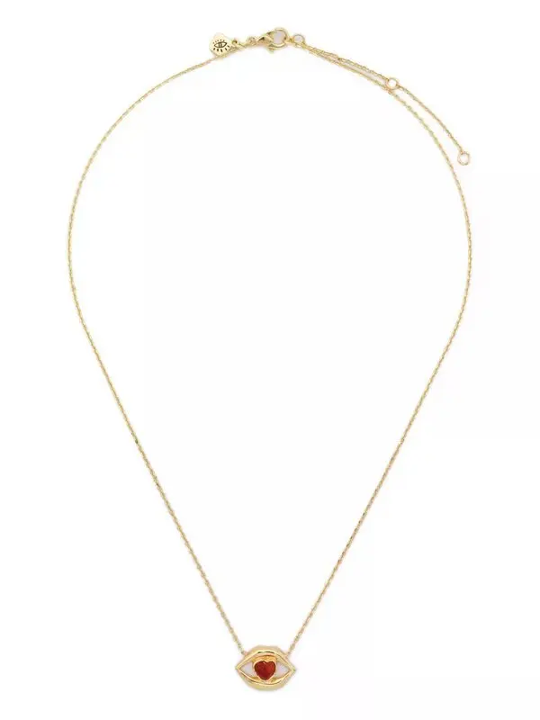 RYENN'S EYES 14k Plated Lips Necklace - Gold