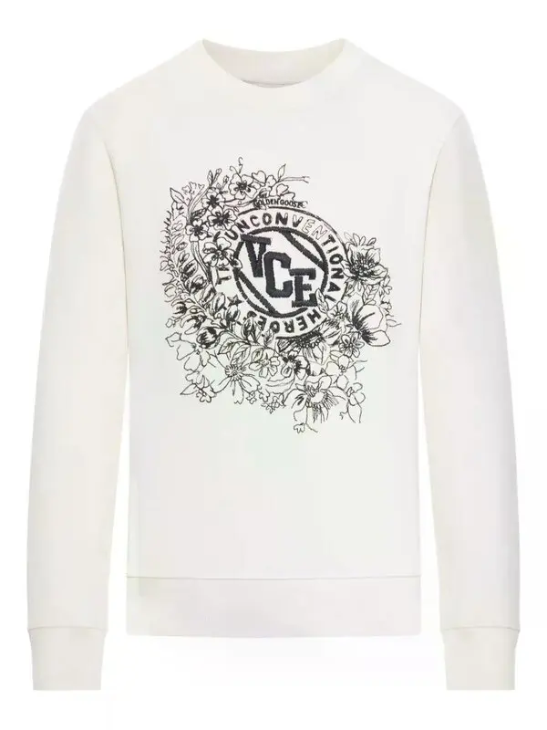 GOLDEN GOOSE Journey Crew-neck Sweatshirt - White