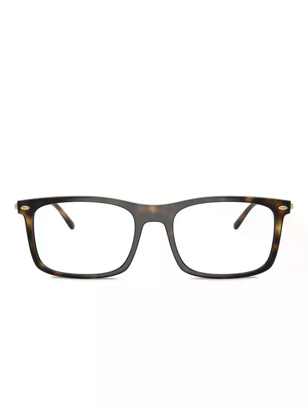 Ray-ban Square Frame Glasses - Brown