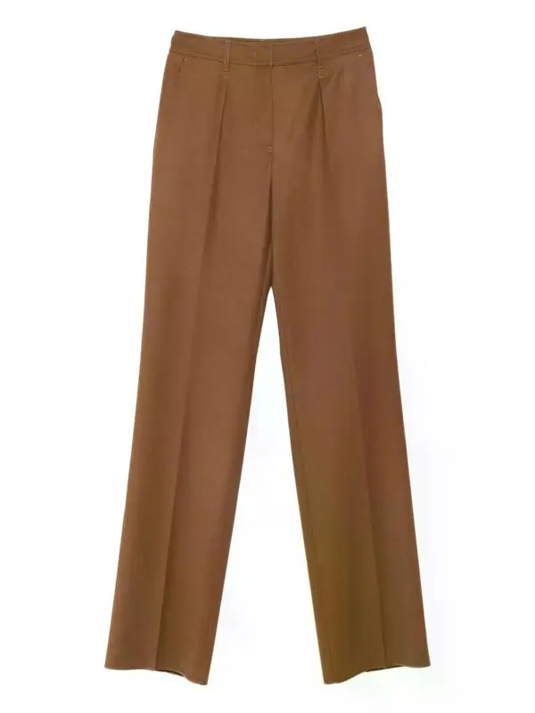 Max Mara Pleat-detail Trousers - Neutrals
