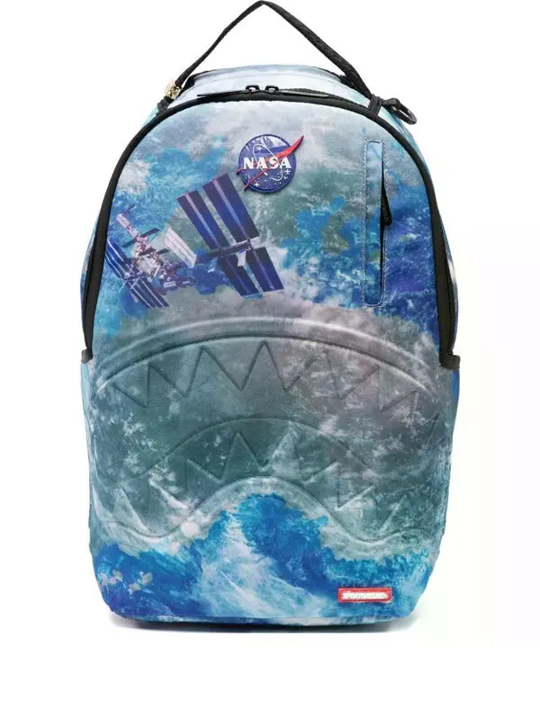 SPRAYGROUND Spaceship-print Backpack - Blue