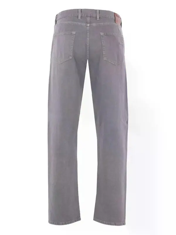 Zegna Five-pocket Trousers With Logo Label