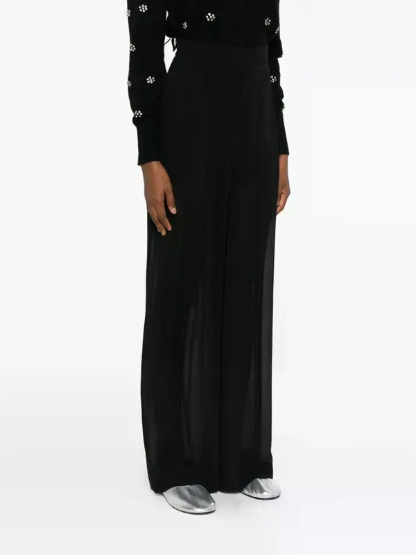 Alberta Ferretti Pleated Wide Leg Trousers