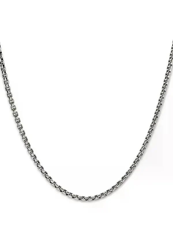 John Hardy Sterling Box Chain Necklace - Silver