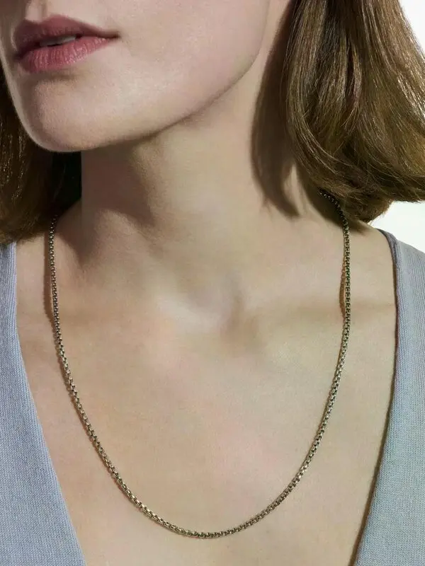 John Hardy Sterling Box Chain Necklace - Silver