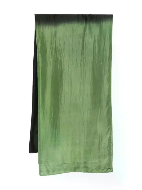 YAVI Ombré-effect Scarf - Green