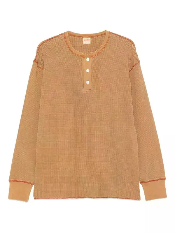 Gramicci Button-placket Waffle Sweater