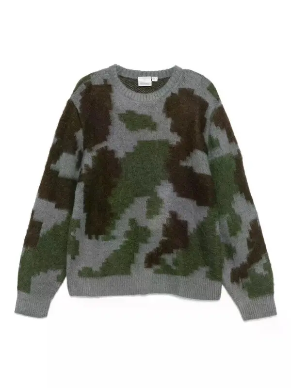 Gramicci Camouflage-pattern Sweater - Grey