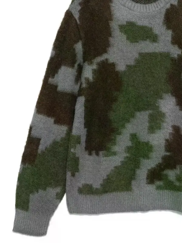 Gramicci Camouflage-pattern Sweater - Grey