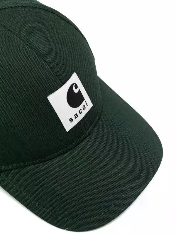 Sacai Logo-patch Cap - Green