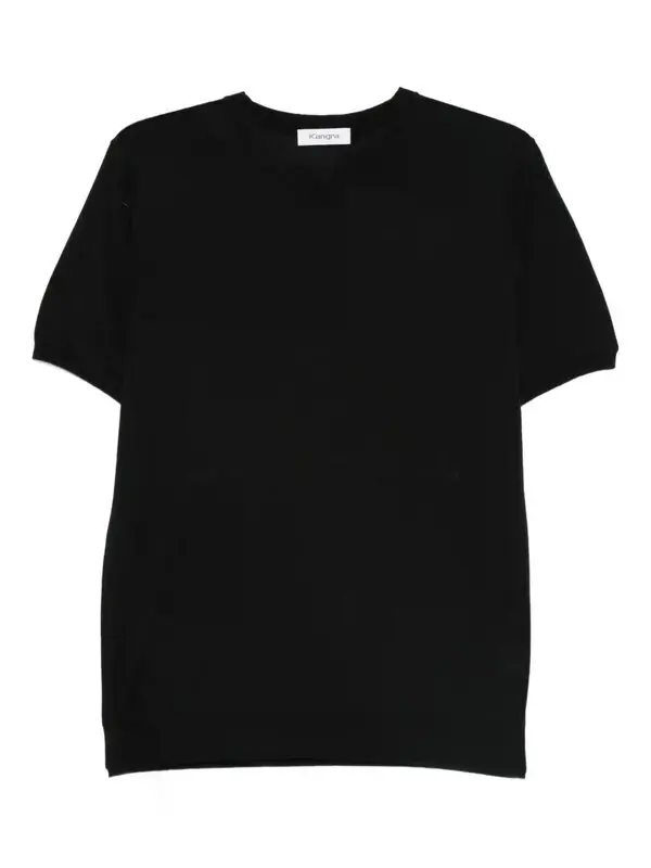 KANGRA Wool T-shirt - Black