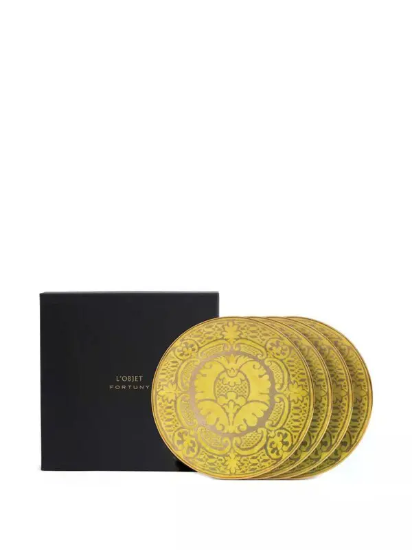 L'Objet Fortuny Orsini Dessert Plates - Yellow