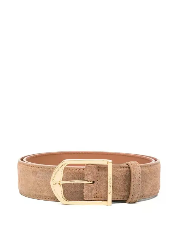 Zadig&Voltaire Rise Suede Belt - Neutrals