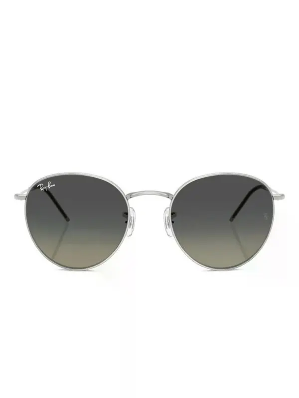 Ray-ban Reverse Round-frame Sunglasses - Silver