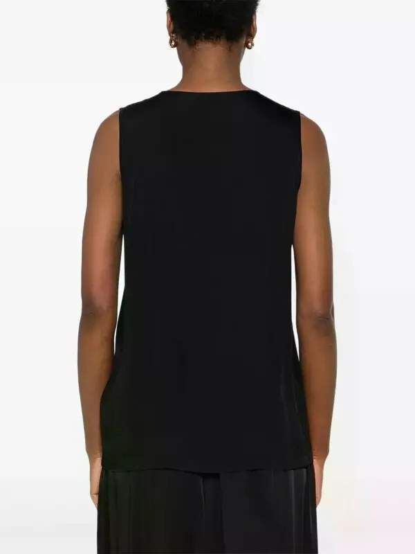 Fabiana Filippi V-neck Satin Top