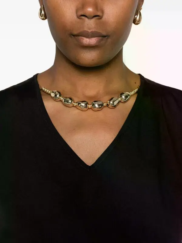 Fabiana Filippi V-neck Satin Top