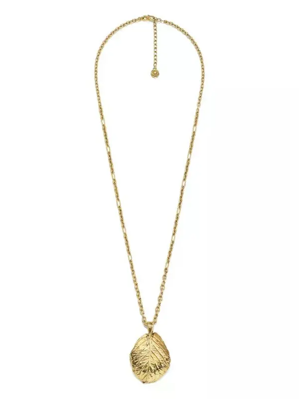 GOOSSENS Leaf Pendant Chain Necklace - Gold