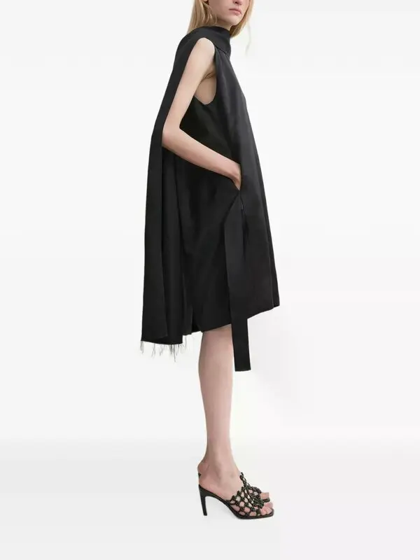 TOTEME Scarf-detail Cocoon Mini Dress - Black