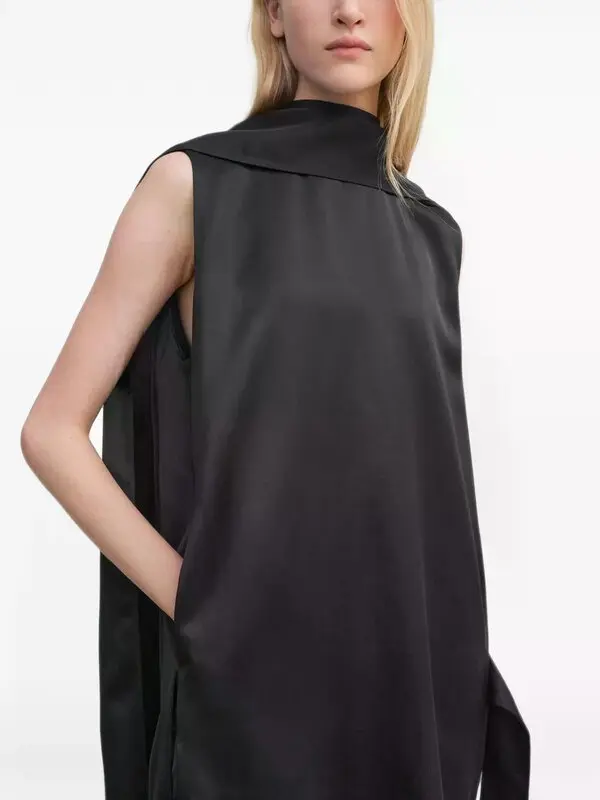TOTEME Scarf-detail Cocoon Mini Dress - Black