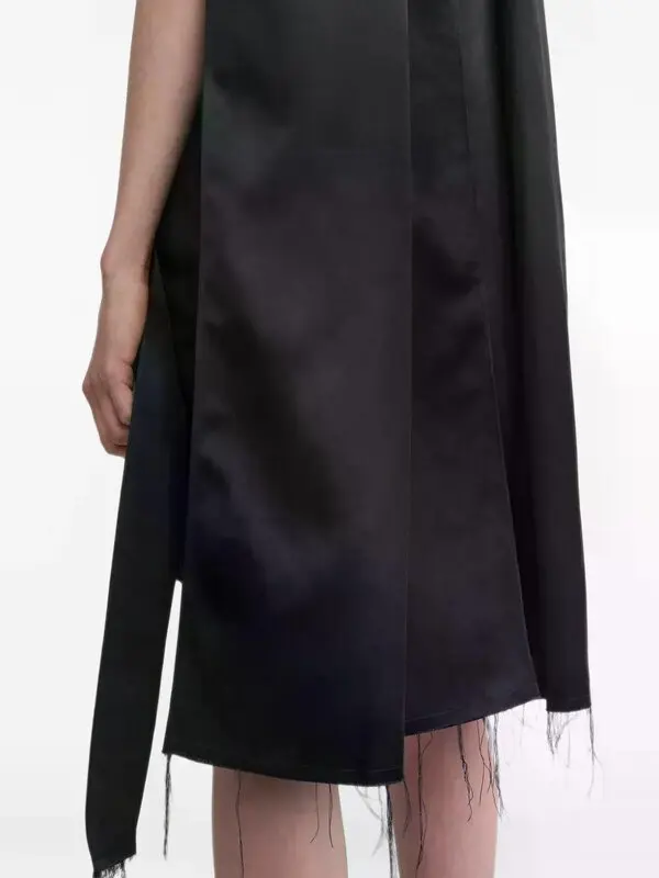 TOTEME Scarf-detail Cocoon Mini Dress - Black