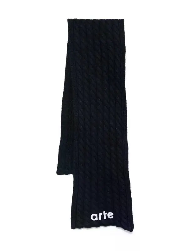 ARTE ANTWERP Cable-knit Scarf - Blue