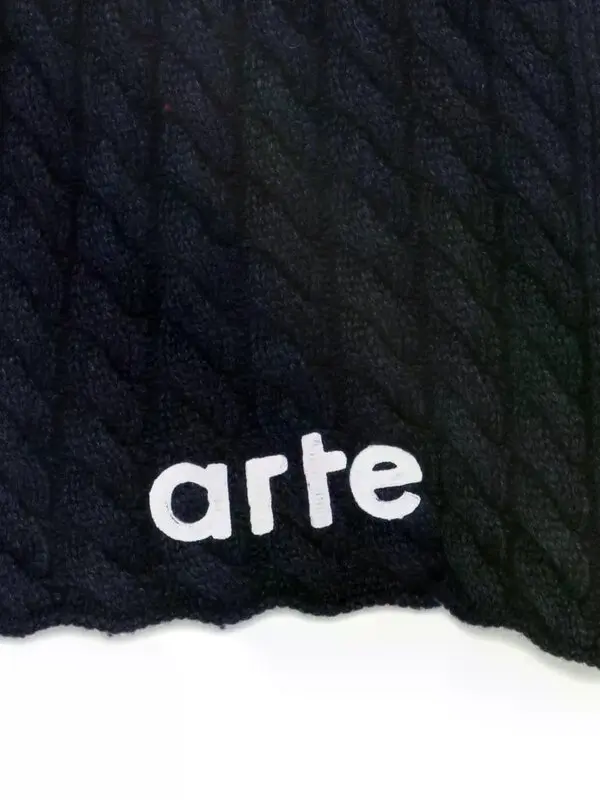 ARTE ANTWERP Cable-knit Scarf - Blue