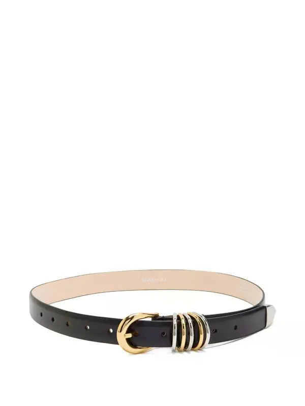 DEHANCHE Leather Belt - Black