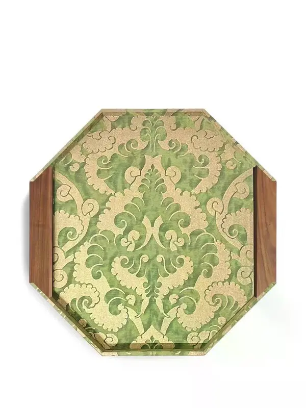 L'Objet Fortuny Octagon Tray - Green