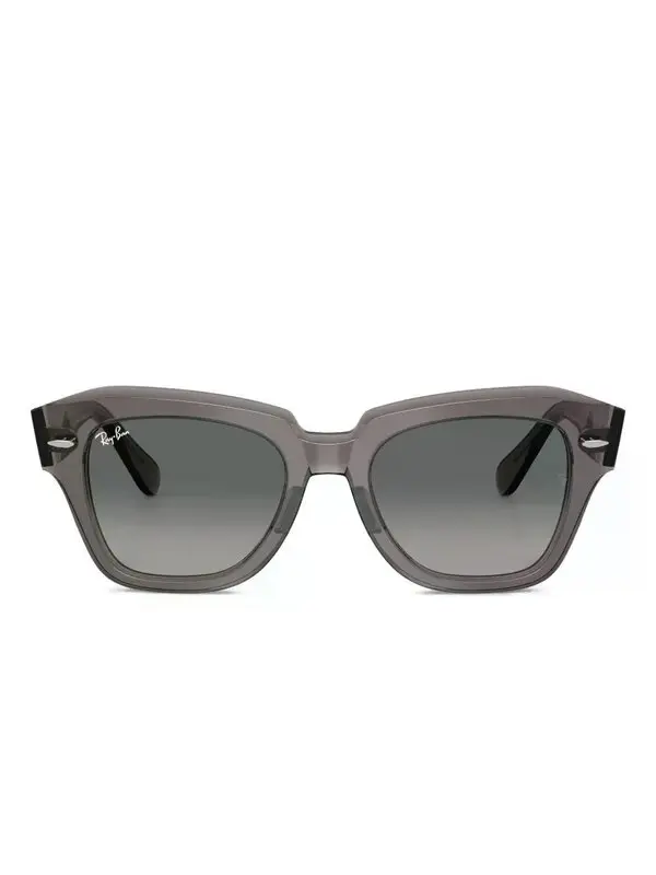 Ray-ban State Street Square-frame Sunglasses - Grey