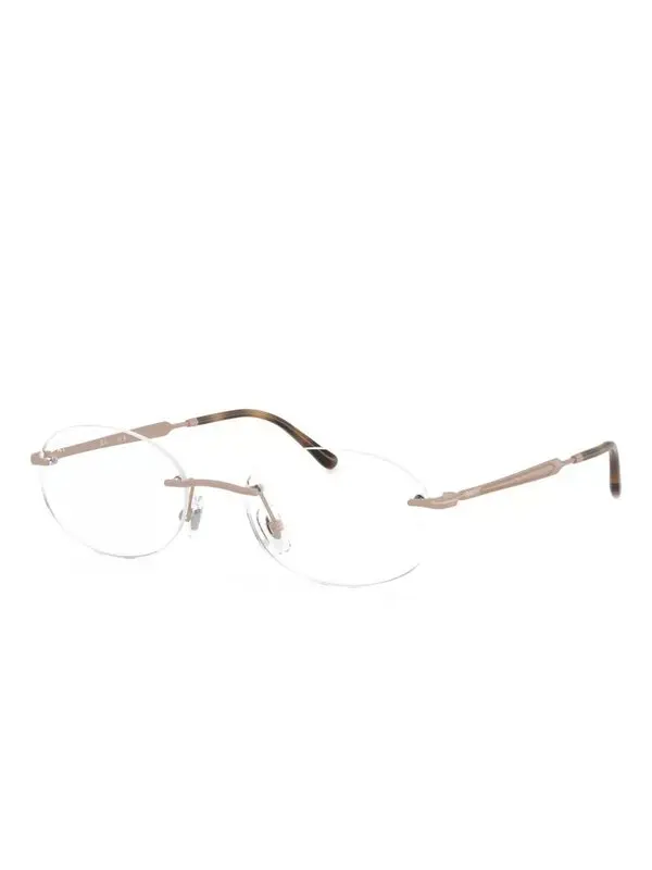 Ray-ban Rimless Round-frame Glasses - Neutrals