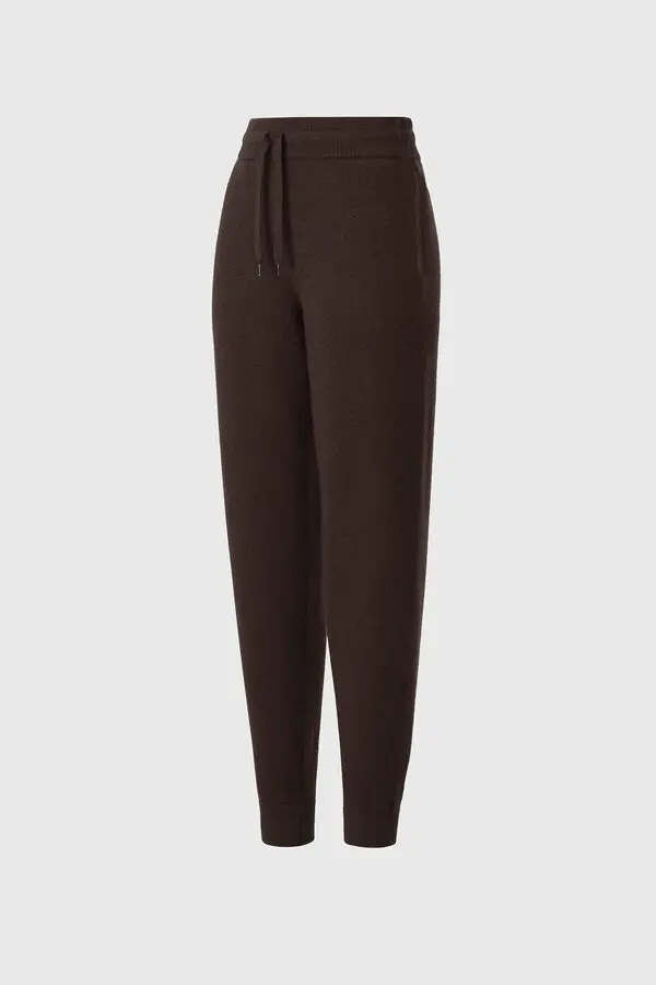 Mackage Wool Cashmere Knit Sweatpants - Coffee
