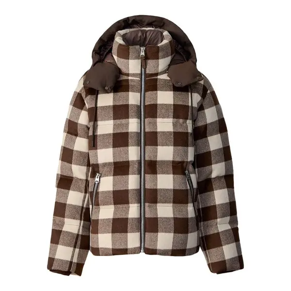 Mackage Kent-pl Plaid Hooded Down Jacket