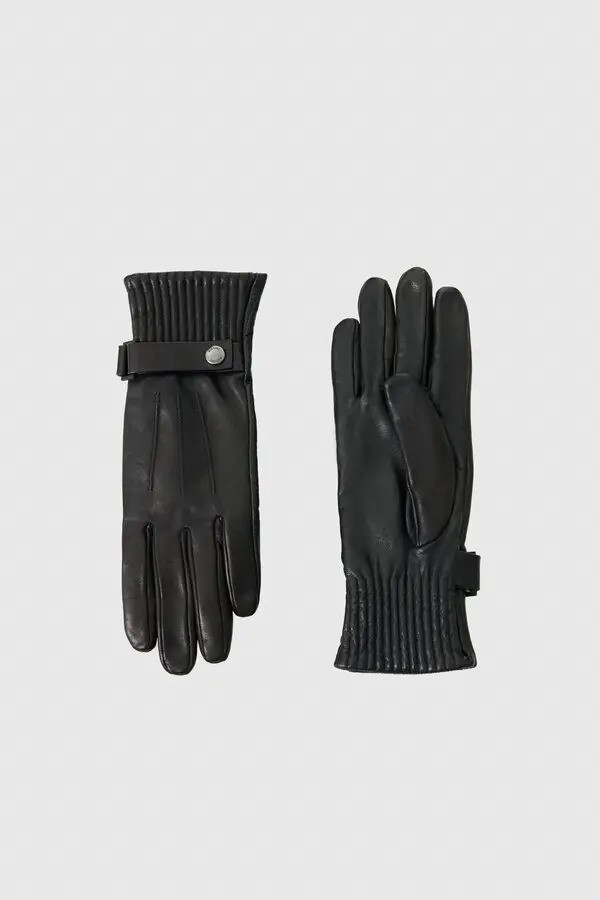 Mackage Leather Gloves With Touchscreen Compatibility