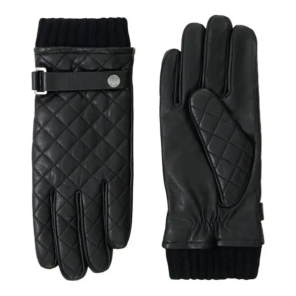 Mackage Reeve-q Leather Gloves - Black