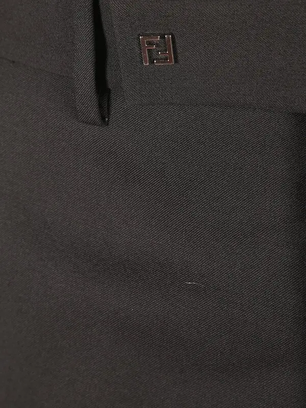 Fendi Cigarette Trousers - Black