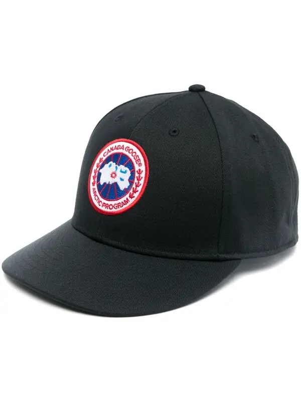 Canada Goose Cotton Baseball Cap - Black