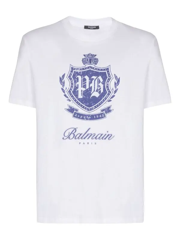 Balmain T-shirt With Printed Logo