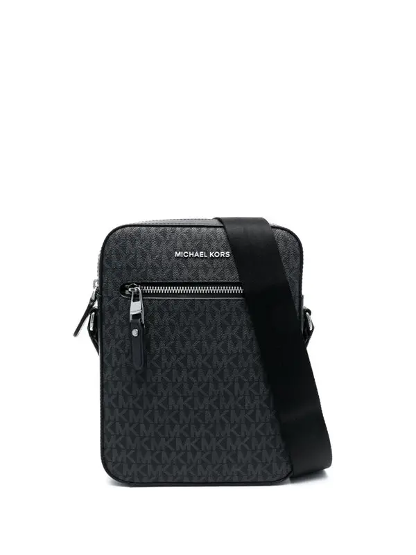 Michael Kors Travel Crossbody Bag With Logo - Black