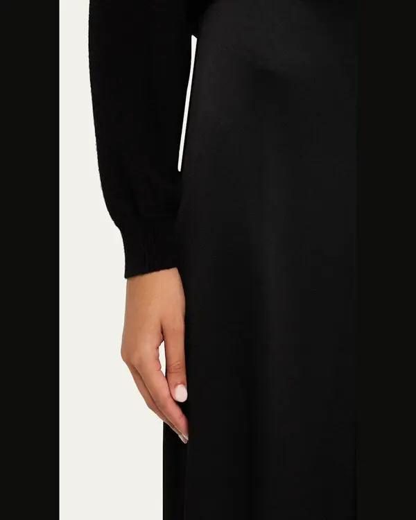 UNGARO Kai Wide-leg Satin Pants
