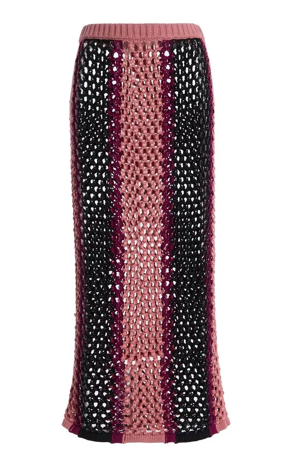 DIOTIMA Spice Crochet Midi Skirt - Stripe