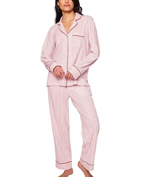 PETITE PLUME Pima Art Pajama Set - Red