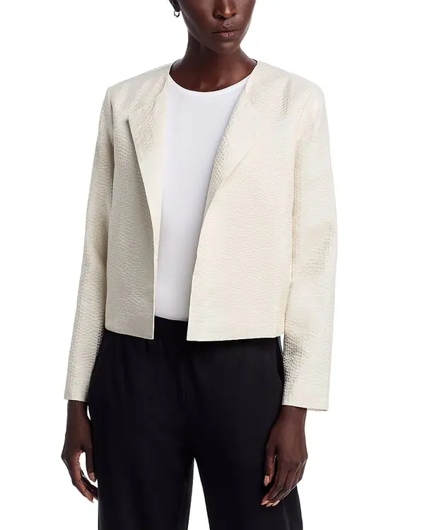 Eileen Fisher Textured Silk Jacket