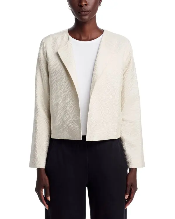 Eileen Fisher Textured Silk Jacket