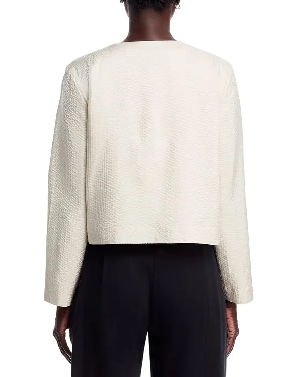 Eileen Fisher Textured Silk Jacket