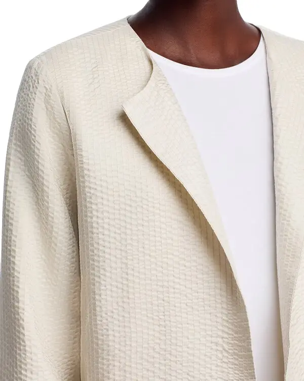 Eileen Fisher Textured Silk Jacket