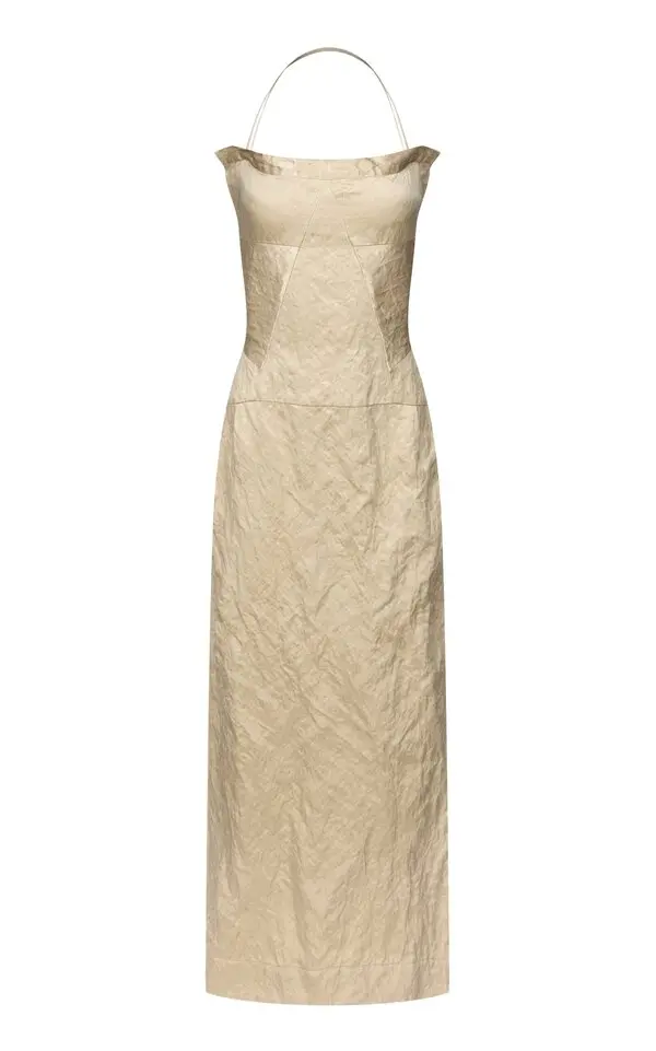 FFORME Maisie Cotton-blend Maxi Dress - Neutral