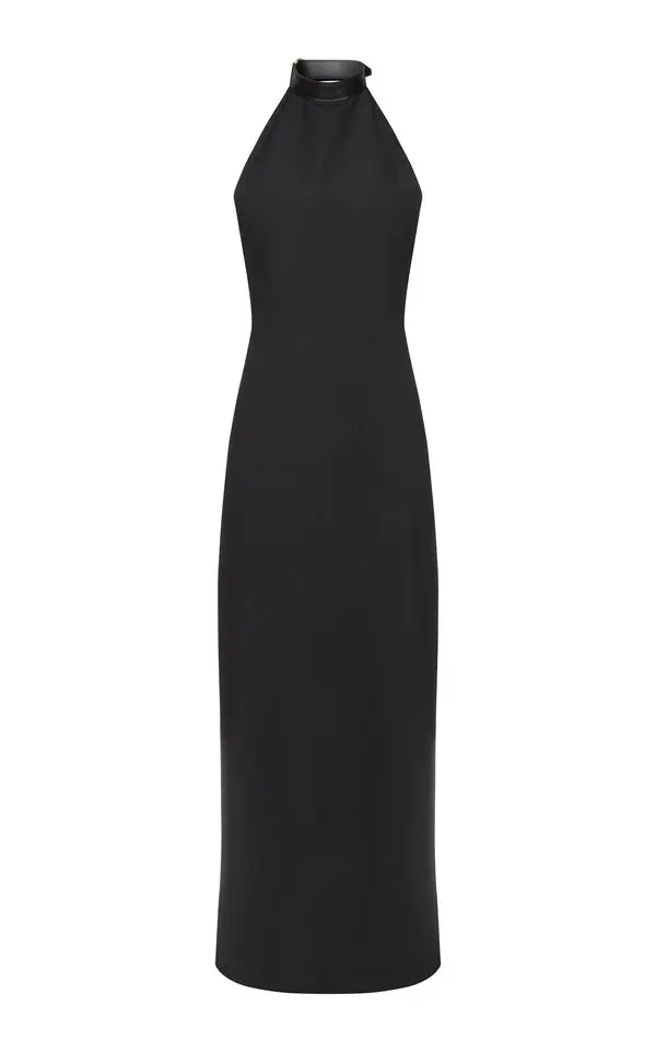 FFORME Silke Halterneck Apron Dress - Black