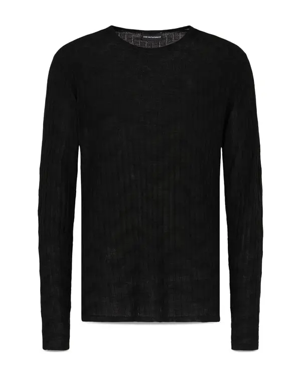 Emporio Armani Chevron Knit Sweater